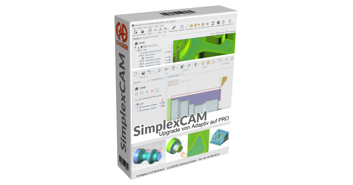 SimplexCAM | Upgrades | Upgrade SimplexCAM von Adaptiv auf PRO | CAD-CAM-SHOP DACH